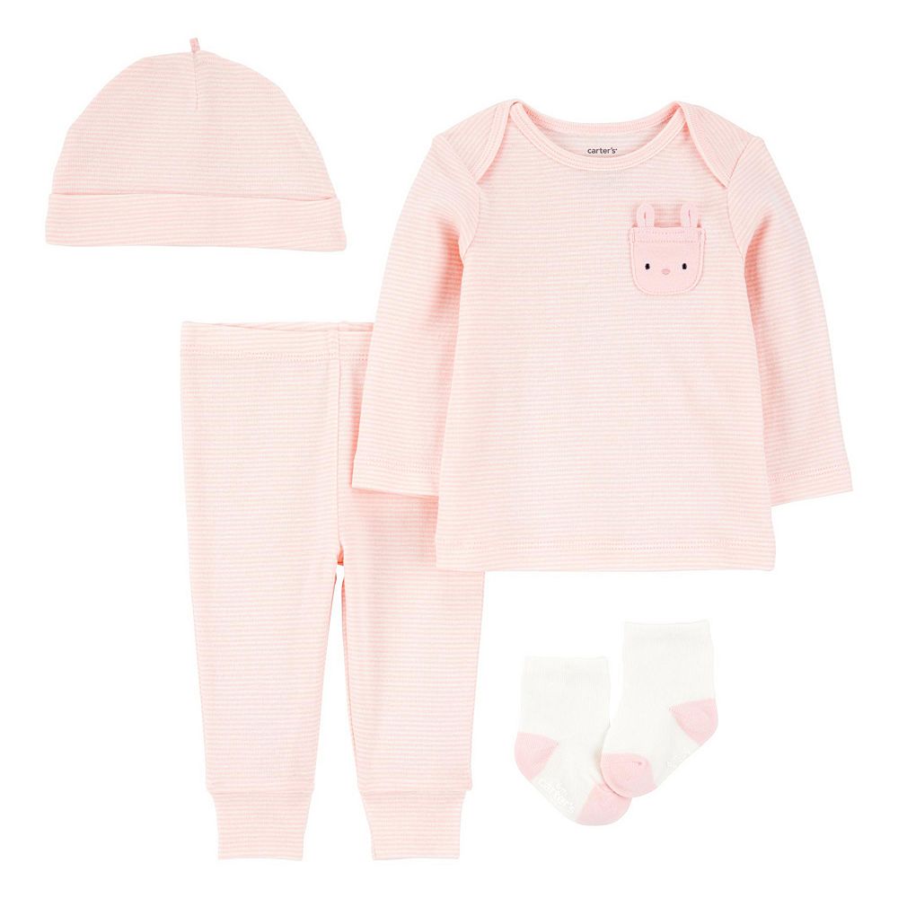 Baby Girls Carter's 4-pc. Bunny Outfit Set