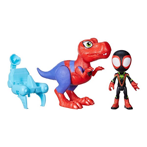 Hasbro Marvel Spidey & His Amazing Friends Dino-Webs Spidey-Rex & Miles ...