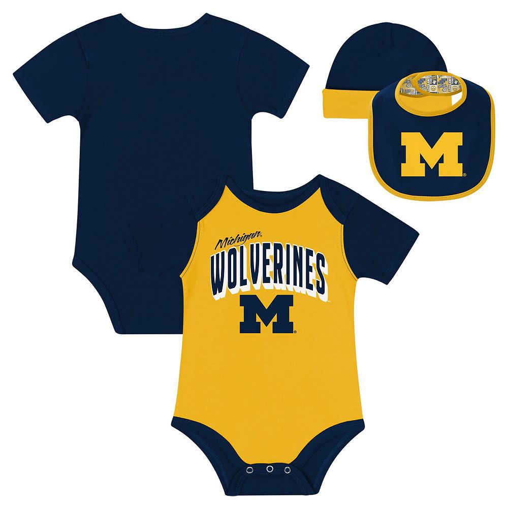 "Newborn & Infant Michigan Wolverines Dynamic Duo Bodysuit, Bib ...