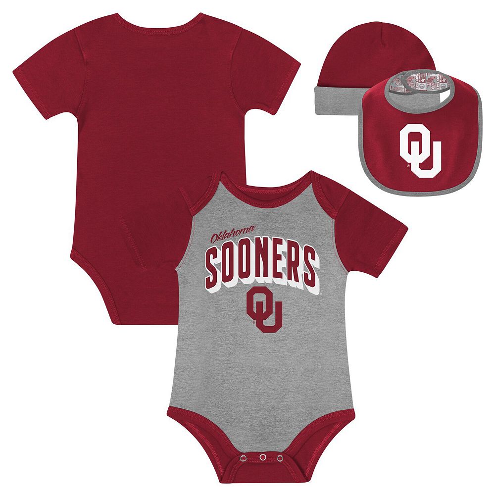 "Newborn & Infant Oklahoma Sooners Dynamic Duo Bodysuit, Bib & Cuffed ...