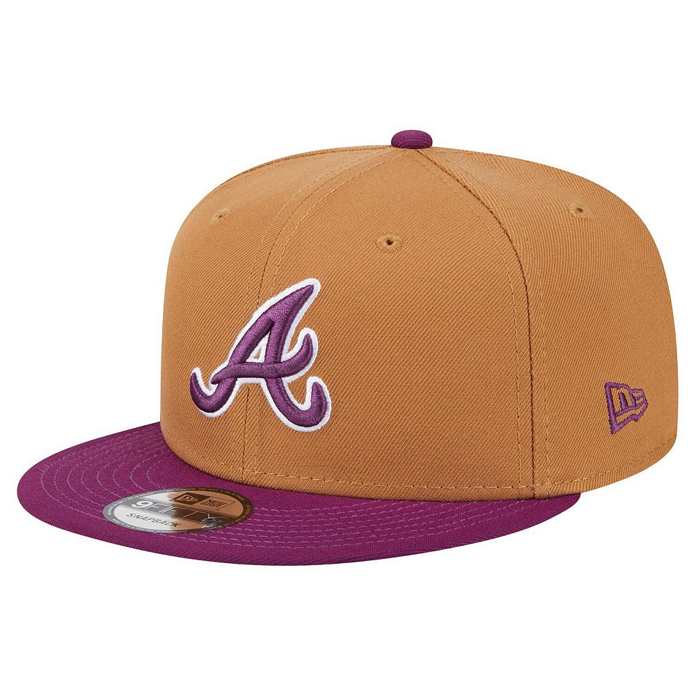 Men's New Era Brown/Purple Atlanta Braves Color Pack Two-Tone 9FIFTY ...