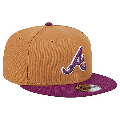 Men's New Era Brown/Purple Atlanta Braves Color Pack Two-Tone 9FIFTY ...