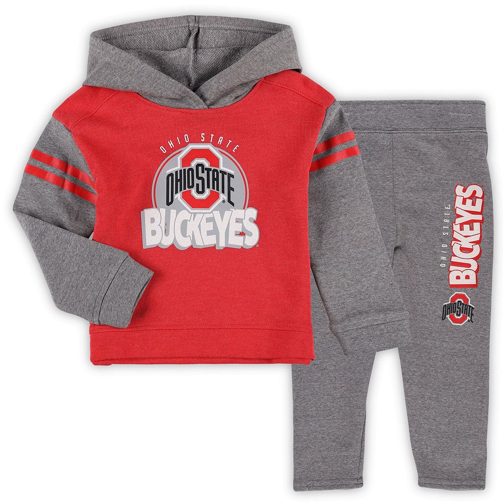 Girls Toddler Ohio State Buckeyes Clubhouse Pullover Hoodie and Legging Set