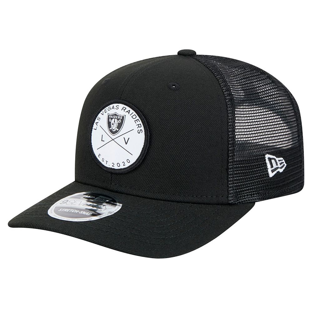 Men's New Era Black Las Vegas Raiders Mojo Dojo Trucker 9SEVENTY ...