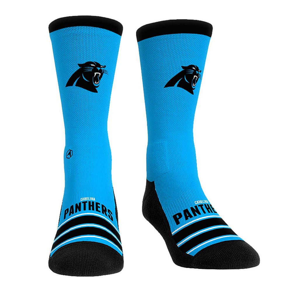 Unisex Rock Em Socks Carolina Panthers Gametime Stripe Crew Socks
