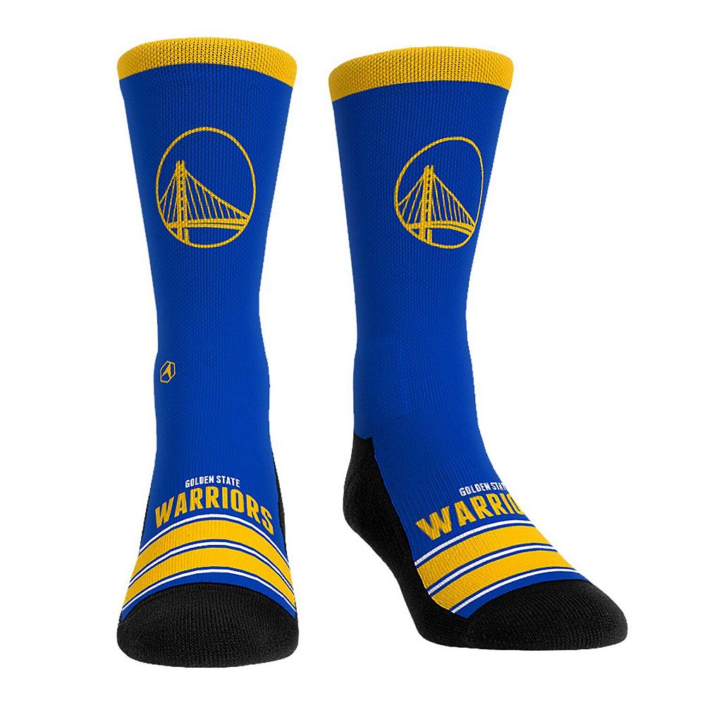 Unisex Rock Em Socks Golden State Warriors Gametime Stripe Crew Socks