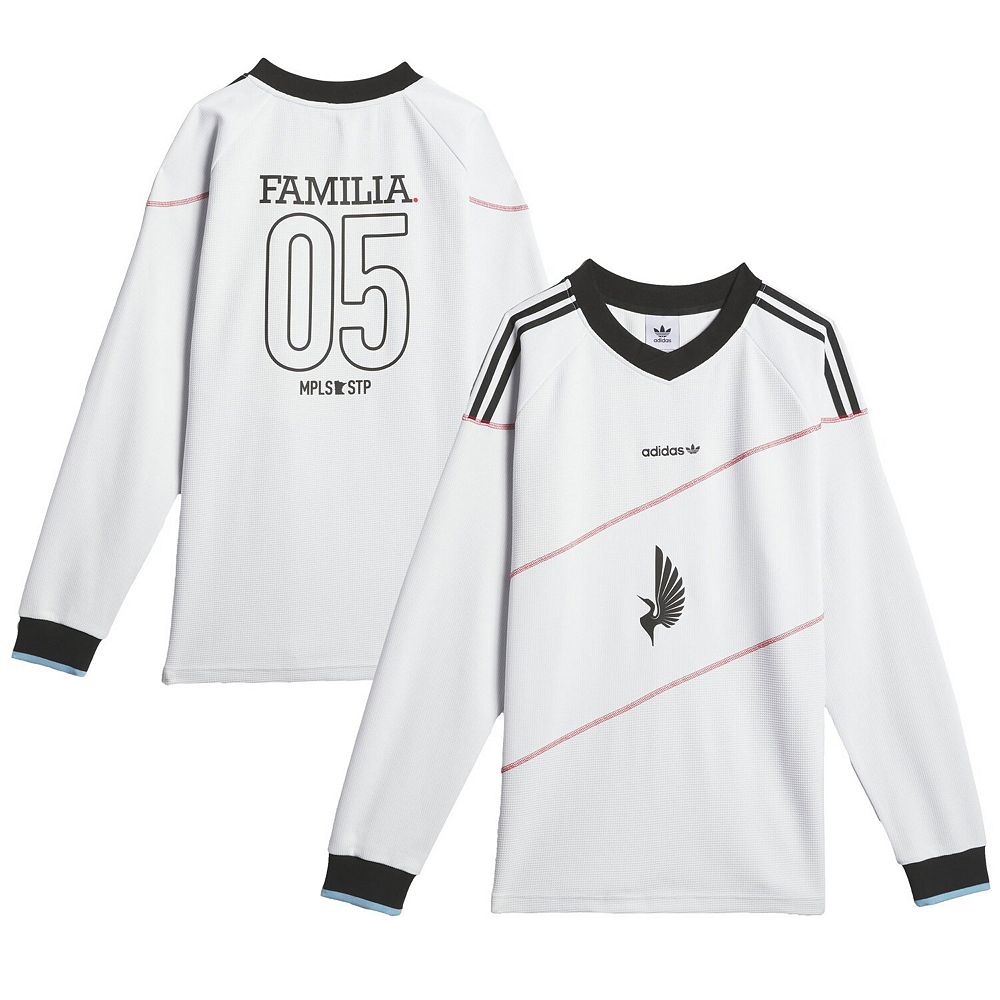 Men's adidas White Minnesota United FC MNUFC x Familia Long Sleeve ...
