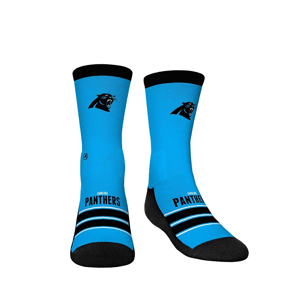 Youth Rock Em Socks Carolina Panthers Gametime Stripe Crew Socks