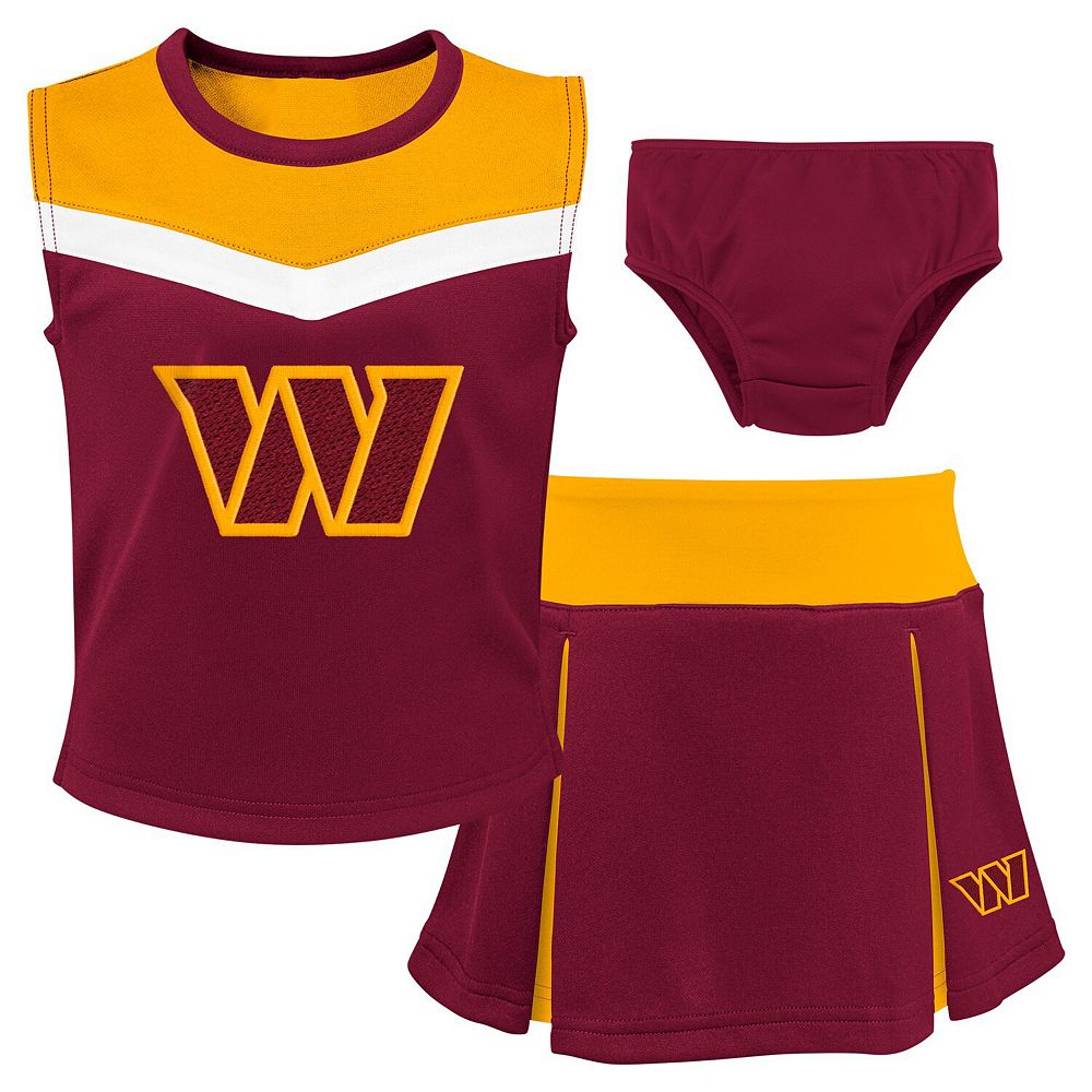 Girls Preschool Burgundy Washington Commanders Spirit Cheerleader Two ...