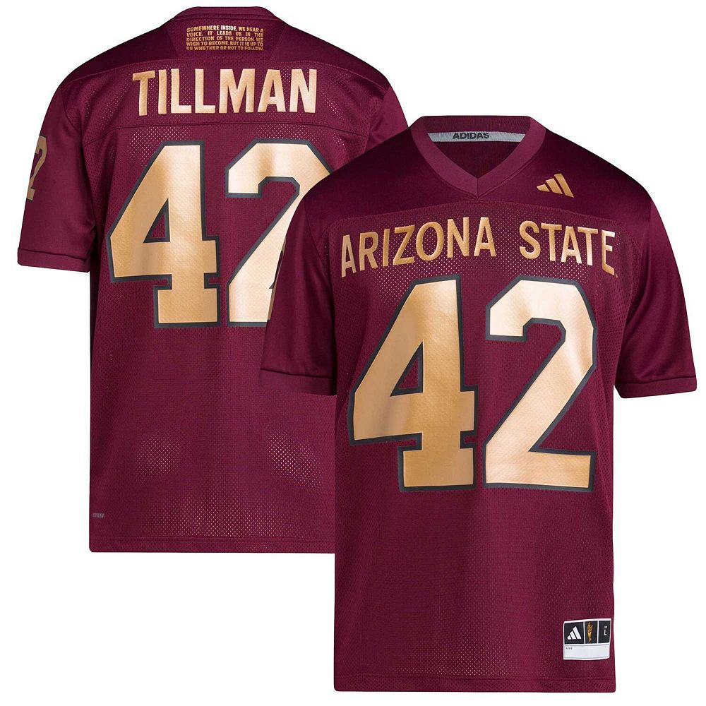 Men's adidas Pat Tillman #42 Maroon Arizona State Sun Devils Football ...