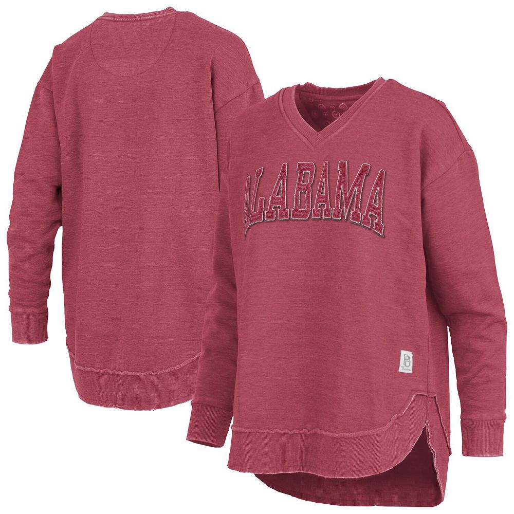 Women's Pressbox Crimson Alabama Crimson Tide Westin Poncho V-Neck ...