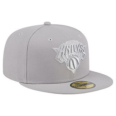Men's New Era Gray New York Knicks Color Pack 59FIFTY Fitted Hat