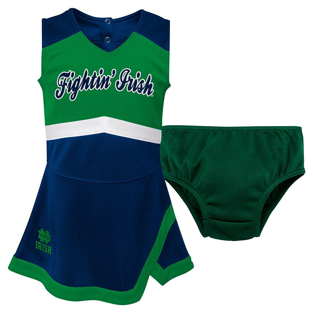 Girls Toddler Navy Notre Dame Fighting Irish Cheer Captain Dress ...