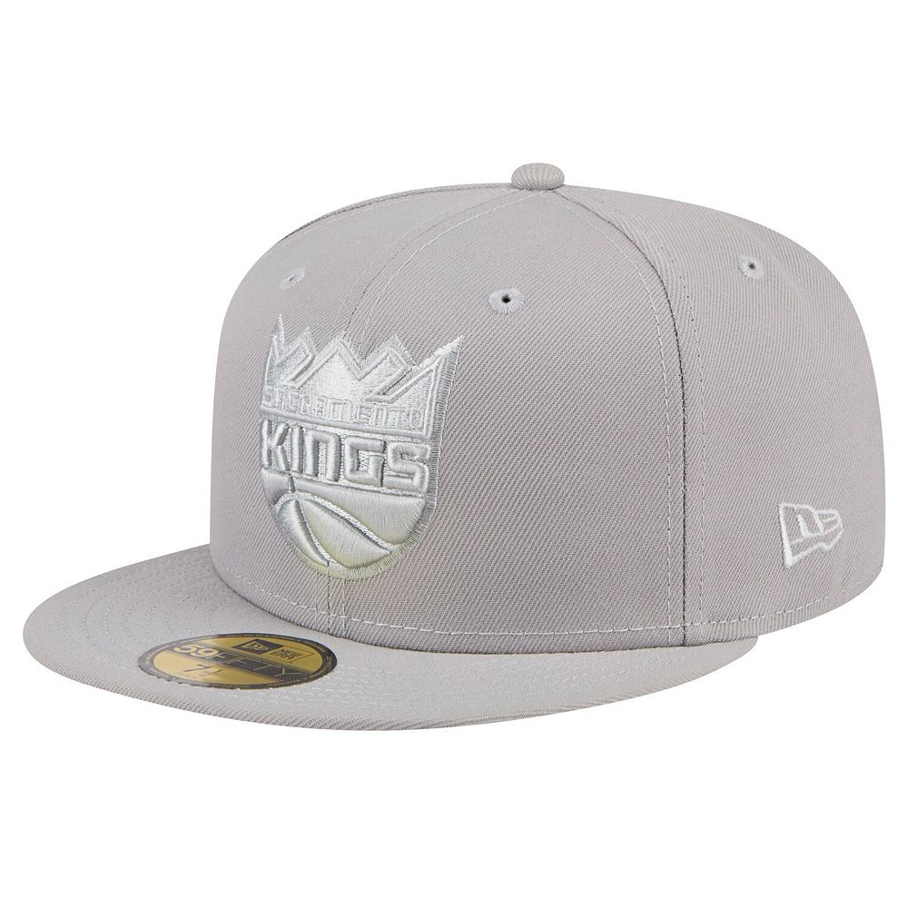 Men's New Era Gray Sacramento Kings Color Pack 59FIFTY Fitted Hat
