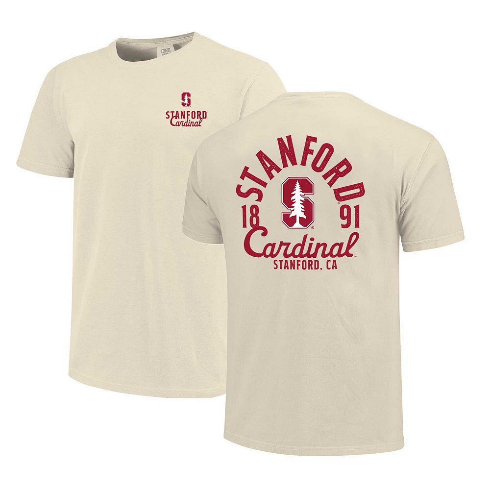Men's Cardinal Stanford Cardinal Comfort Colors Mascot Overlay T-Shirt