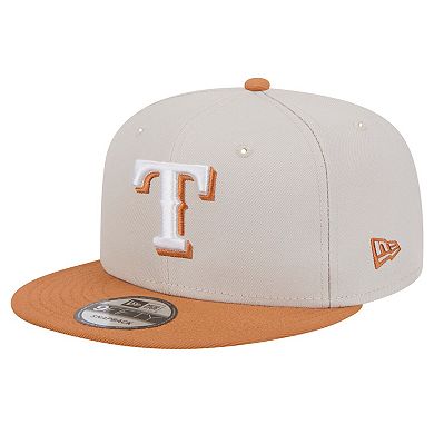 Men's New Era Khaki/Brown Texas Rangers Color Pack Two-Tone 9FIFTY ...