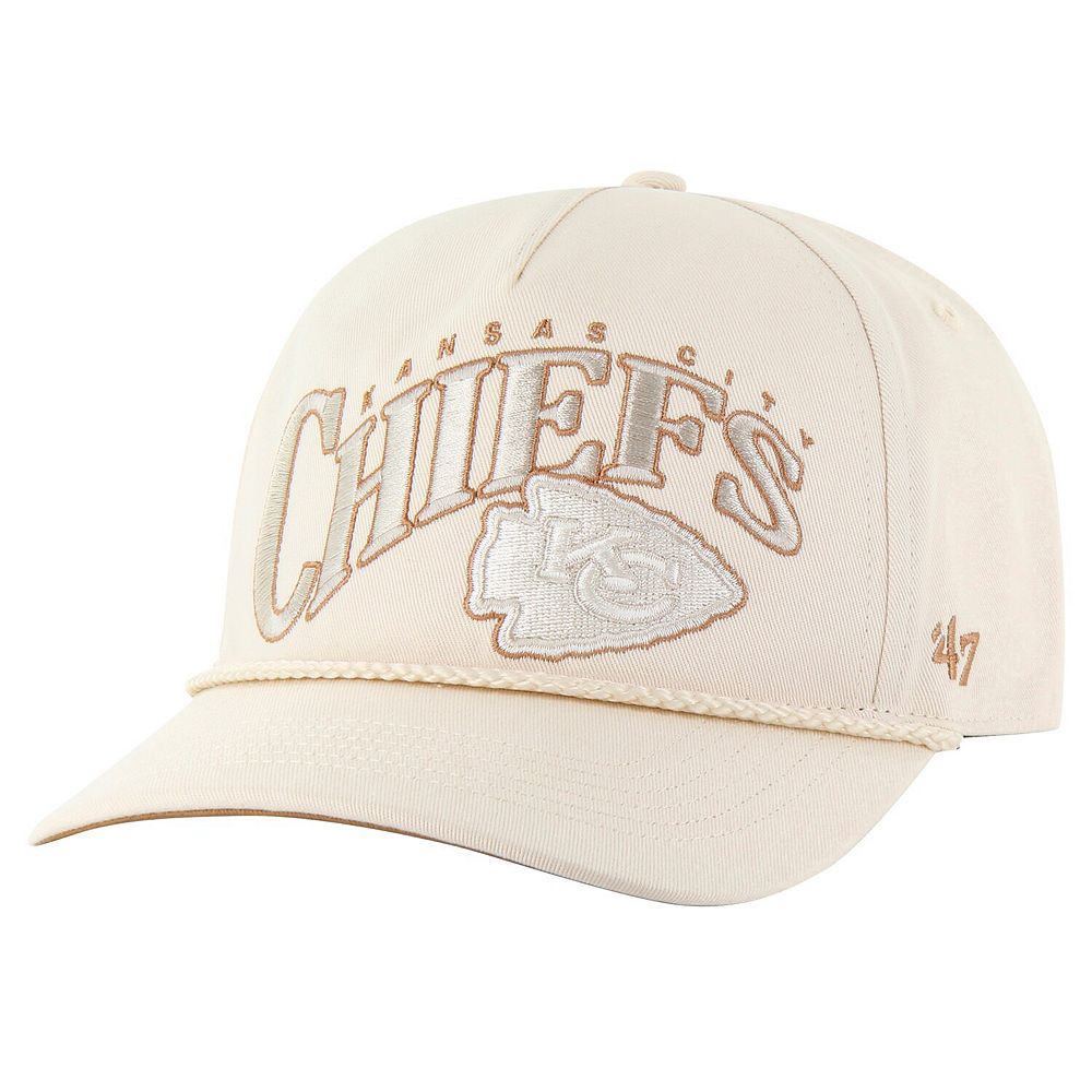 Men's '47 Natural Kansas City Chiefs Wave Rope Hitch Adjustable Hat