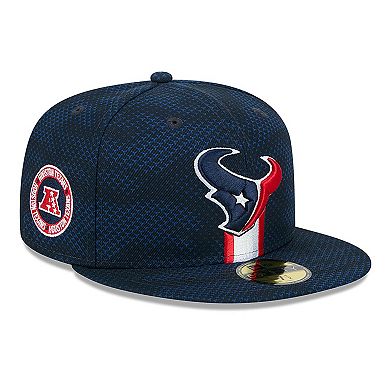 Men's New Era Navy Houston Texans 2024 Sideline 59FIFTY Fitted Hat