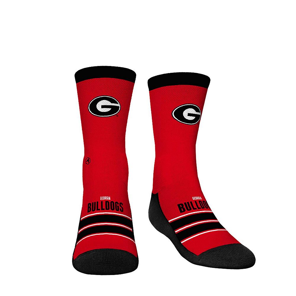 Youth Rock Em Socks Georgia Bulldogs Gametime Stripe Crew Socks