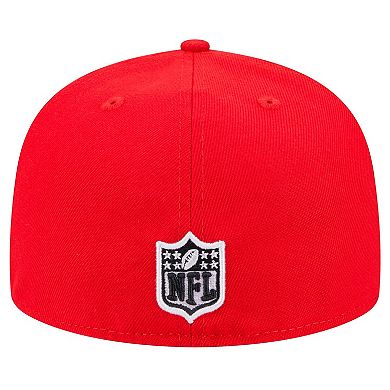 Men's New Era Red Kansas City Chiefs Script Sided 59FIFTY Fitted Hat