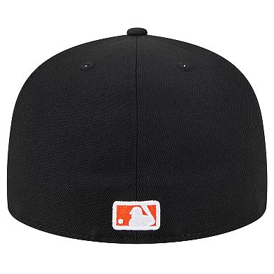Men's New Era Black San Francisco Giants Script Sided 59FIFTY Fitted Hat