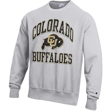 Men's Champion Heather Gray Colorado Buffaloes Vault Late Night Reverse ...