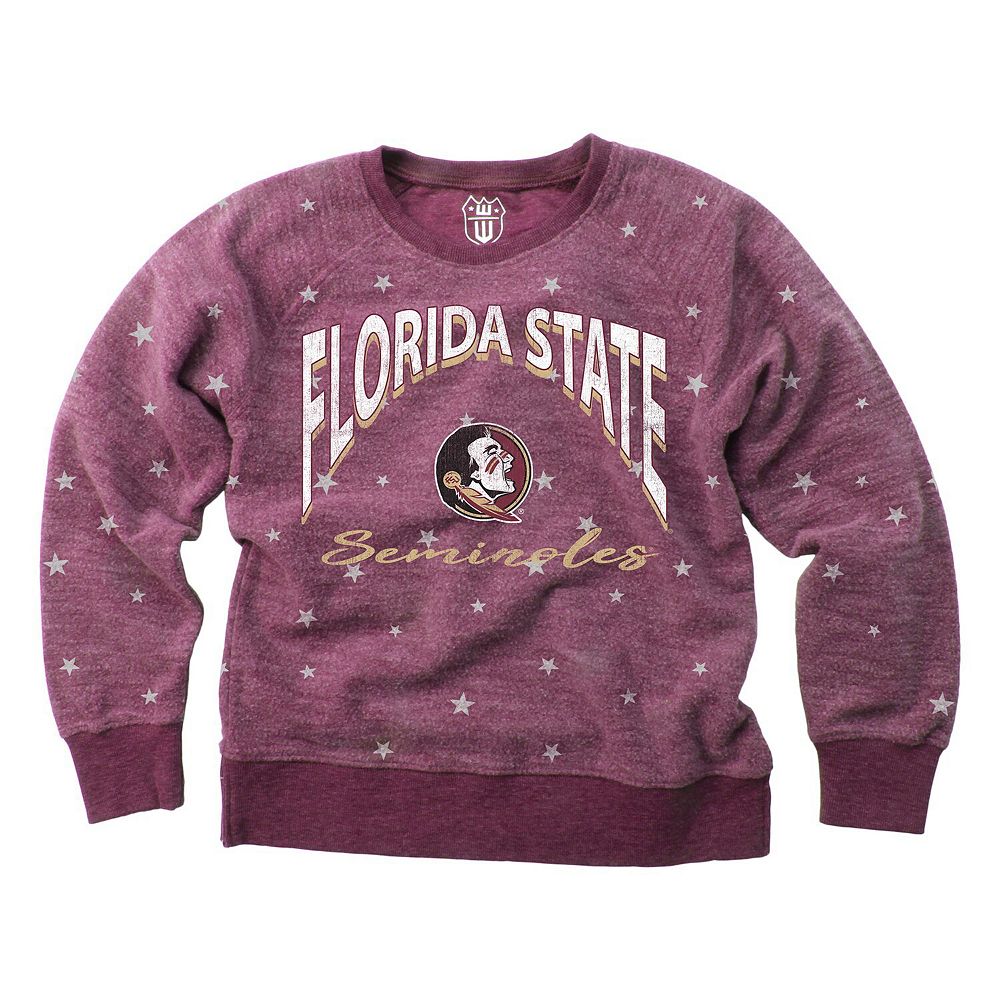 Girls Toddler Wes & Willy Garnet Florida State Seminoles Shimmer Star ...