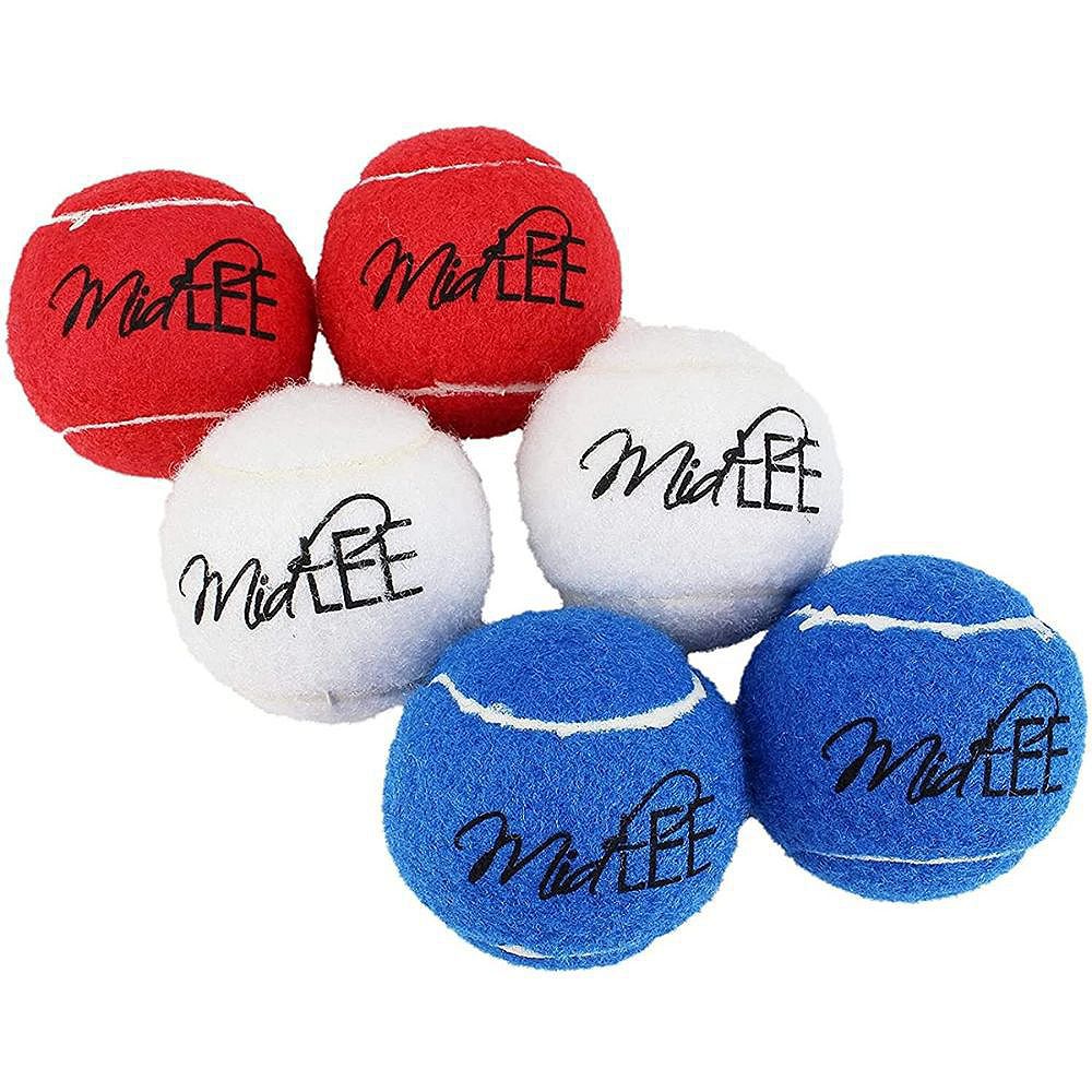 Midlee 4th Of July Dog Tennis Ball Toy Ball- Set Of 6