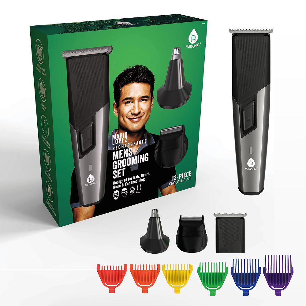 Mario Lopez Rechargeable Men's Grooming Set - Complete Hair, Beard ...