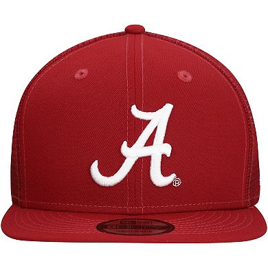 Men's New Era Crimson Alabama Crimson Tide 9FIFTY Trucker Snapback Hat