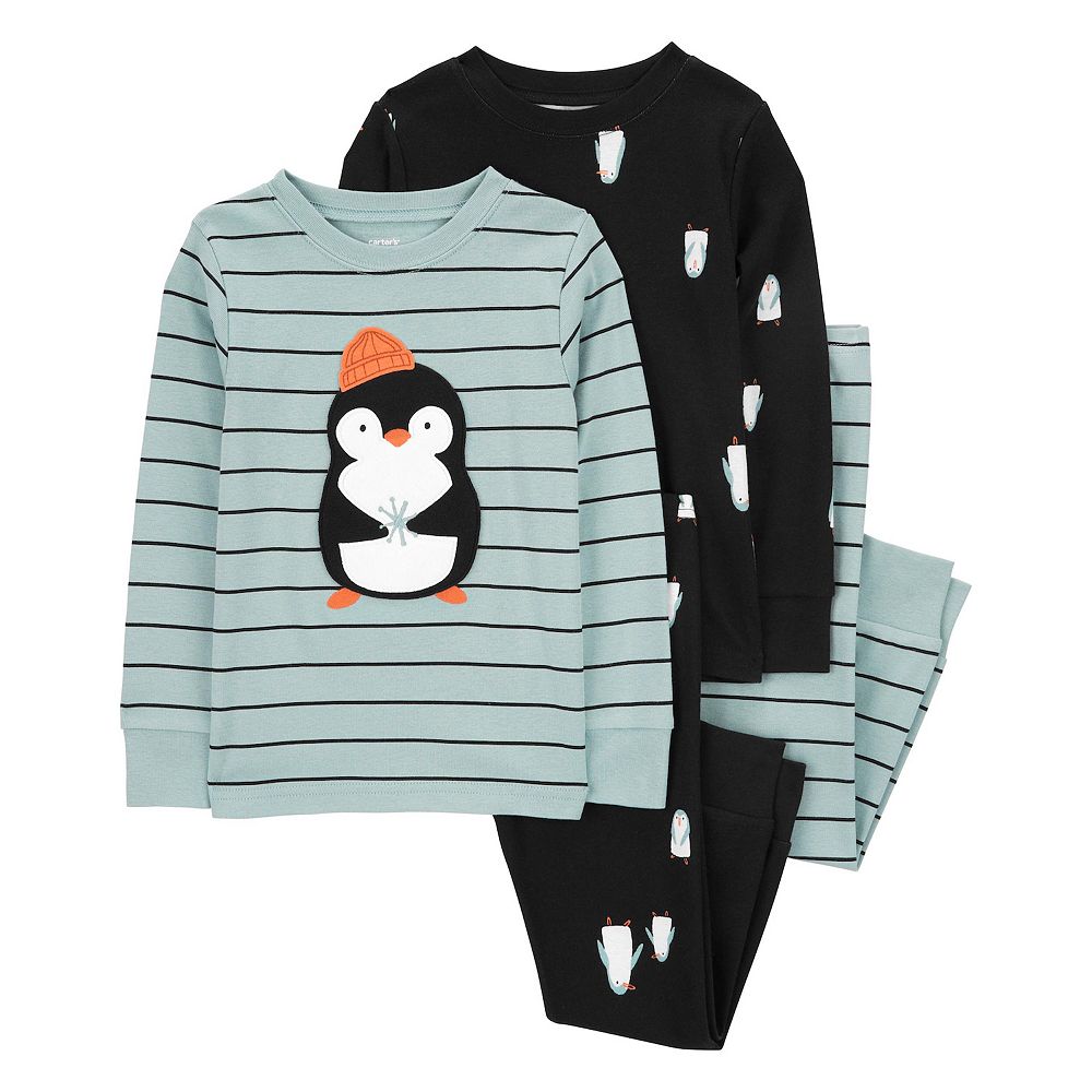 Toddler Boy Carter's 4-Piece Penguin 100% Snug Fit Cotton Pajamas