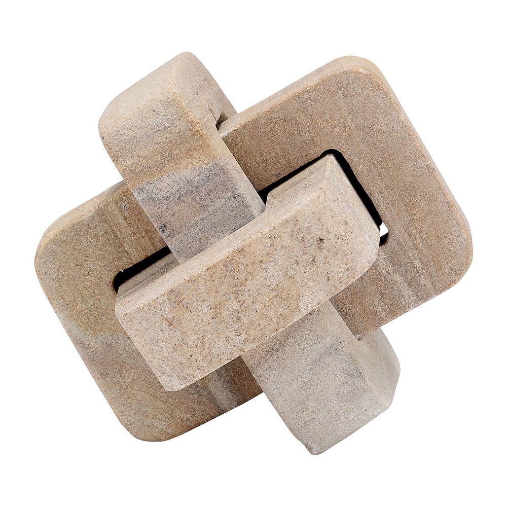 Sagebrook Home Elegant Marble 5-inch Knot In Natural Tone - Single ...