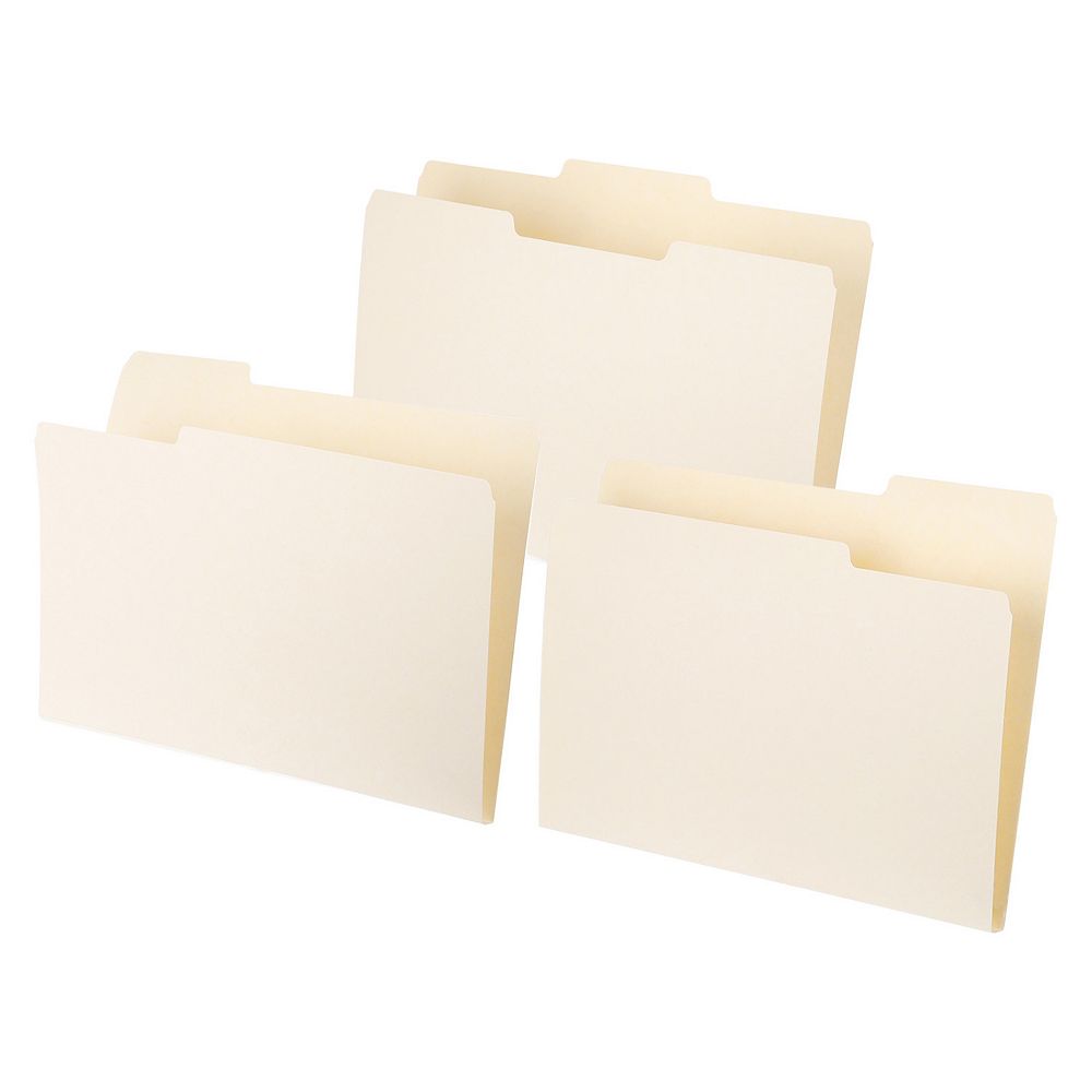 Manila Folders Letter Size Manila Folders 1/3 Cut Paper Organizer Bulk ...
