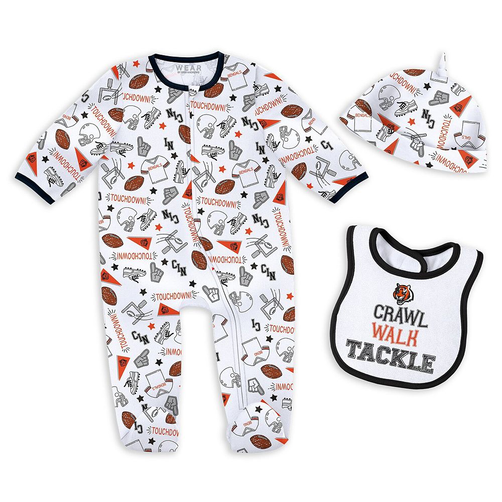 Newborn & Infant WEAR by Erin Andrews Cincinnati Bengals Sleep & Play Set