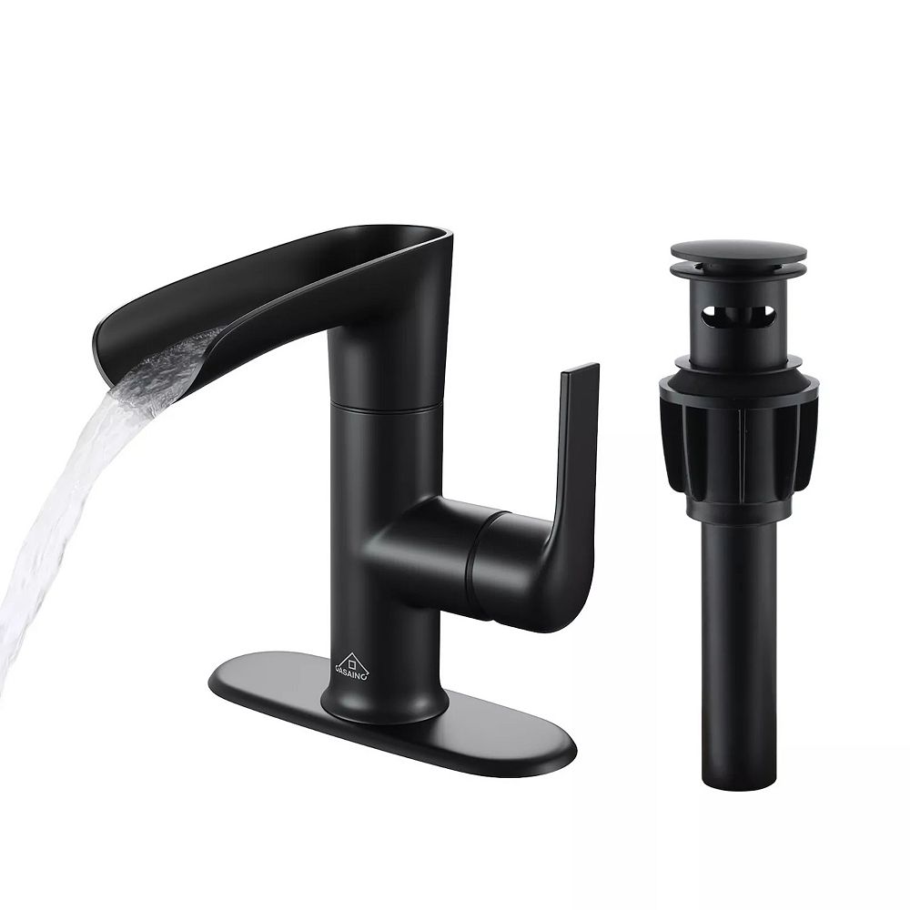 Casainc Waterfall Bathroom Sink Faucet Basin Faucet Built-in Water Filter