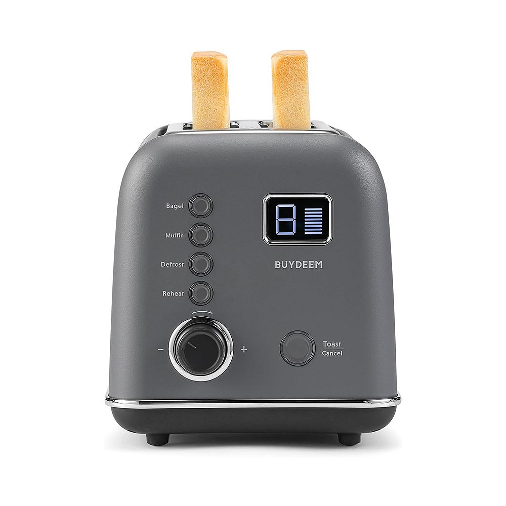 Buydeem Dt730 2-slice Motorized Toaster, Smart Leverless Design, Lcd ...