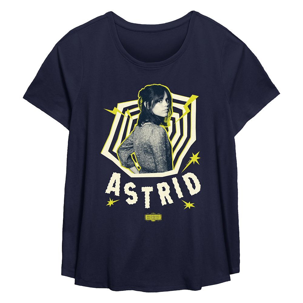 Plus Size Beetlejuice 2 Astrid Poster Flowy Graphic Tee