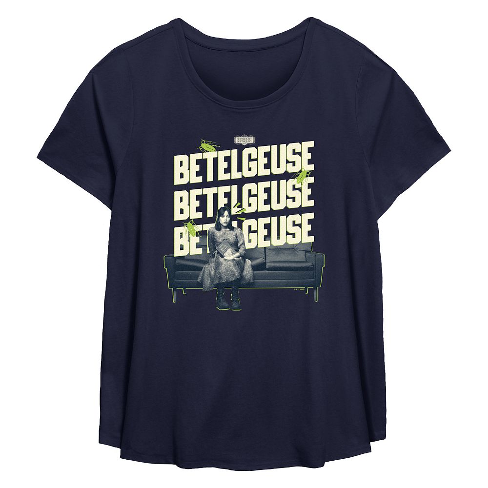 Plus Size Beetlejuice 2 Astrid On A Couch Flowy Graphic Tee