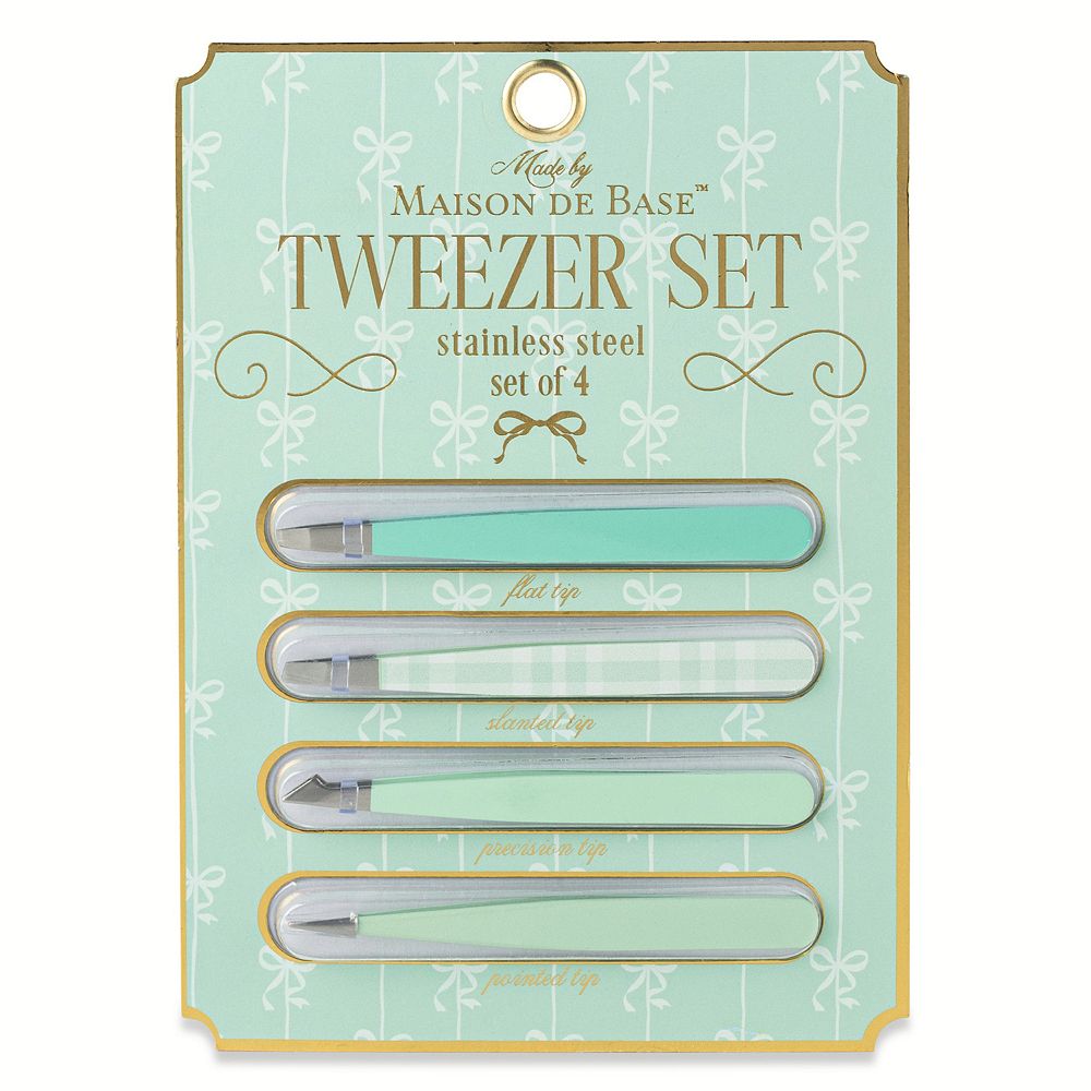 MAISON DE BASE 4-pc. Tweezers Set - Styles May Vary