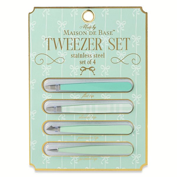 MAISON DE BASE 4-pc. Tweezers Set - Styles May Vary