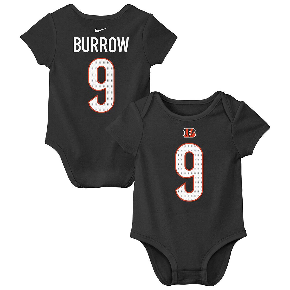 Infant Nike Joe Burrow Black Cincinnati Bengals Player Name & Number ...