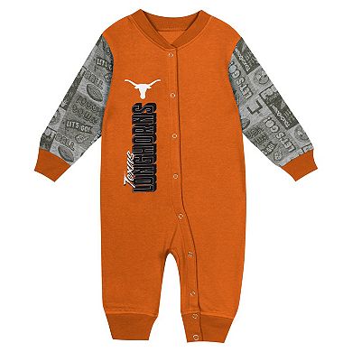Newborn & Infant Texas Orange Texas Longhorns Playbook Colorblock Long ...