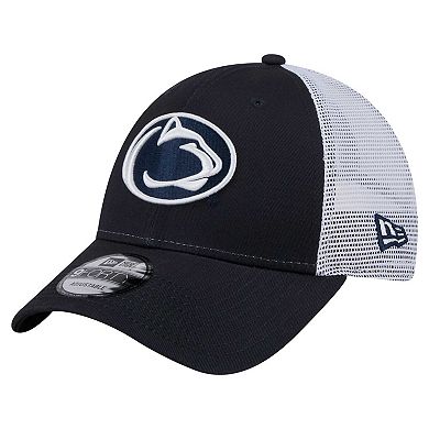 Men's New Era Navy Penn State Nittany Lions Trucker 9FORTY Adjustable Hat