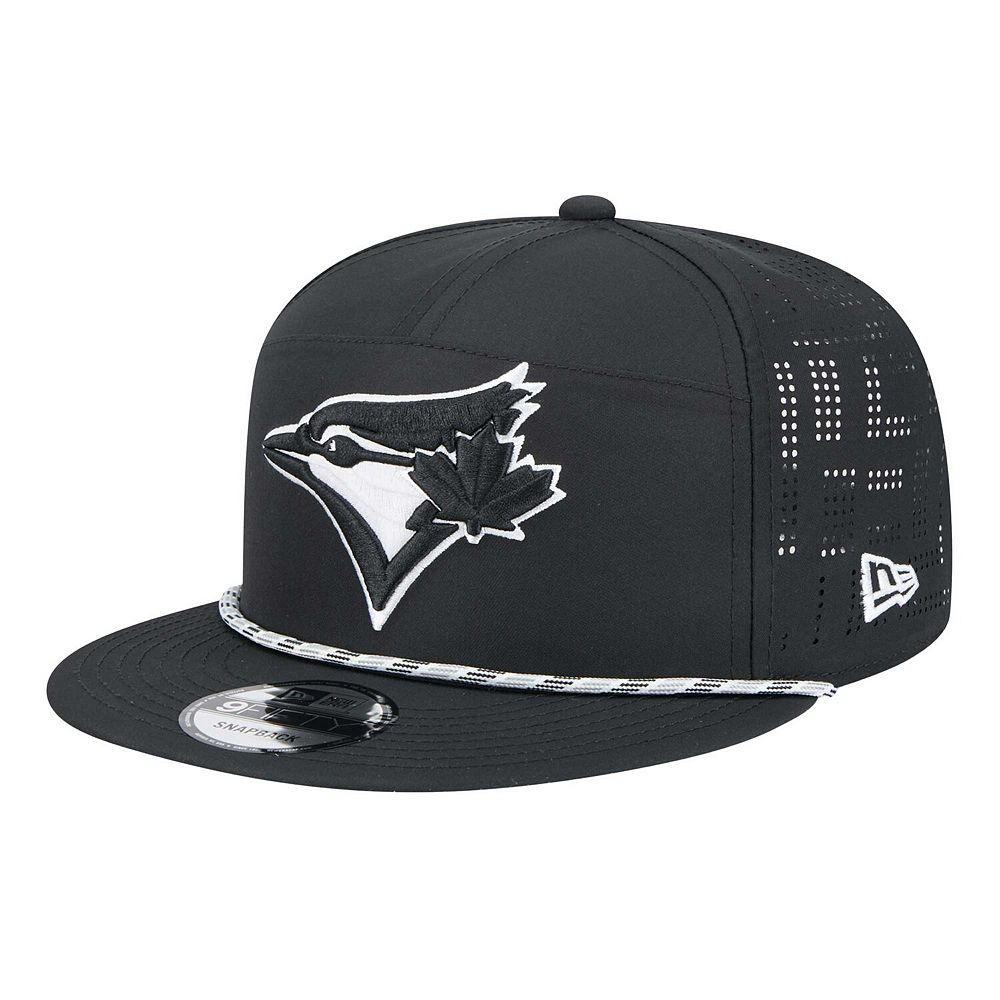 Men's New Era Black Toronto Blue Jays Laser Cut 9FIFTY Snapback Hat