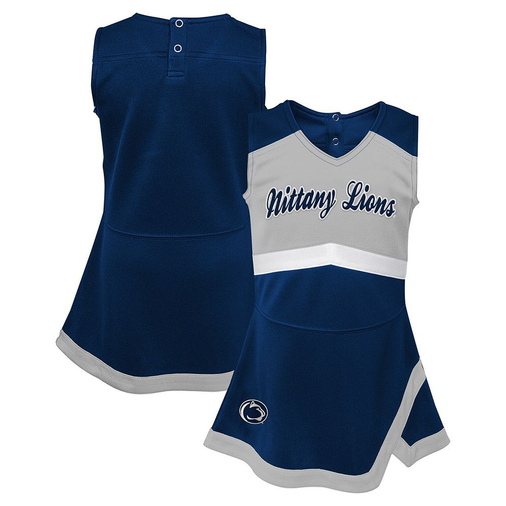 Girls Toddler Navy Penn State Nittany Lions Cheer Captain Dress with ...