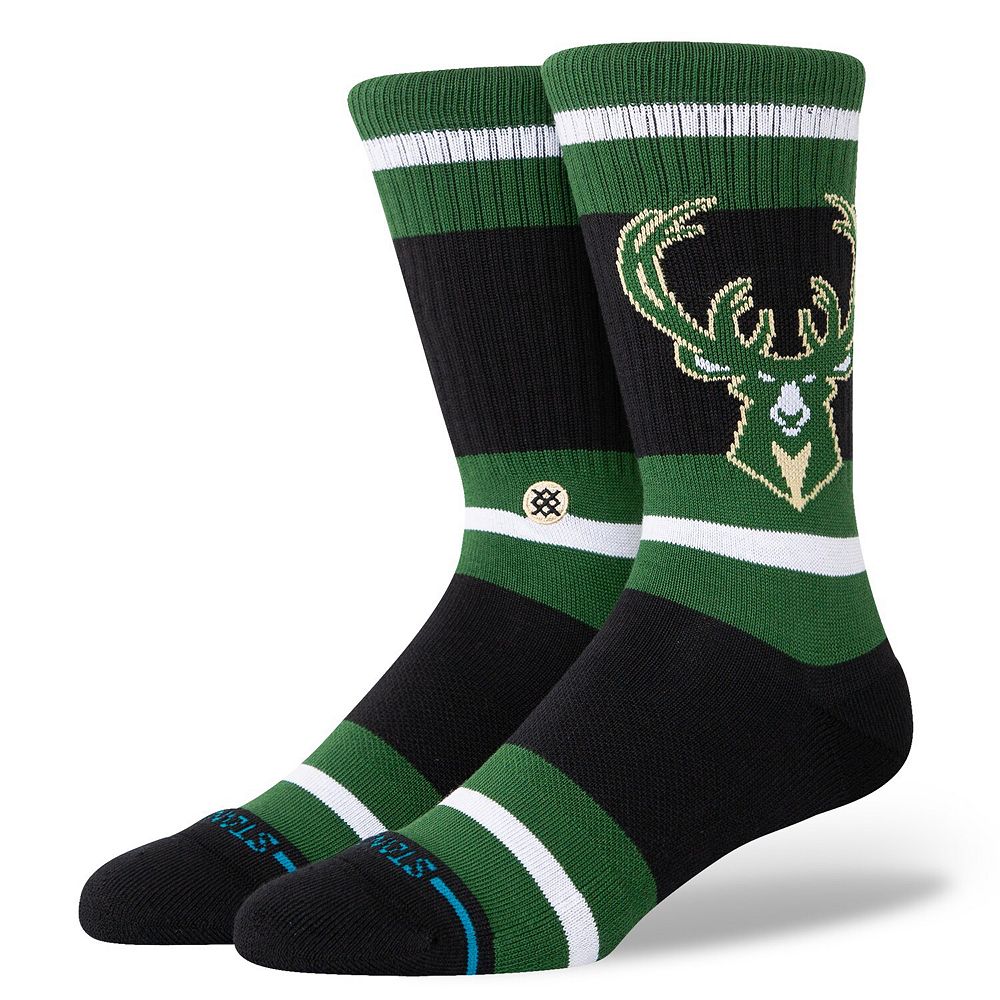 Unisex Stance Milwaukee Bucks Prep Stripe Crew Sock