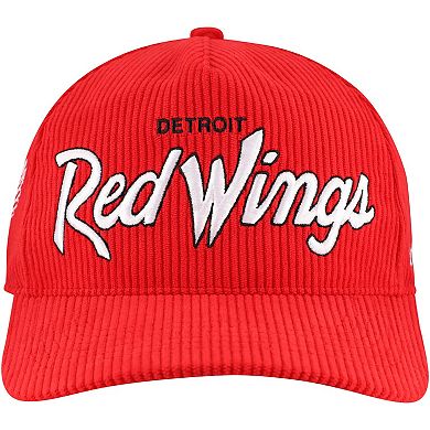 Men's '47 Red Detroit Red Wings Crosstown Corduroy Hitch Adjustable Hat