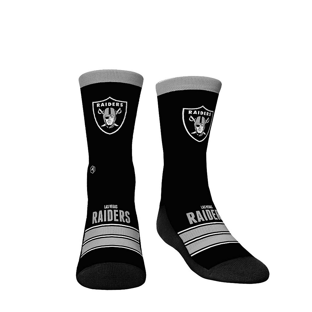Youth Rock Em Socks Las Vegas Raiders Gametime Stripe Crew Socks