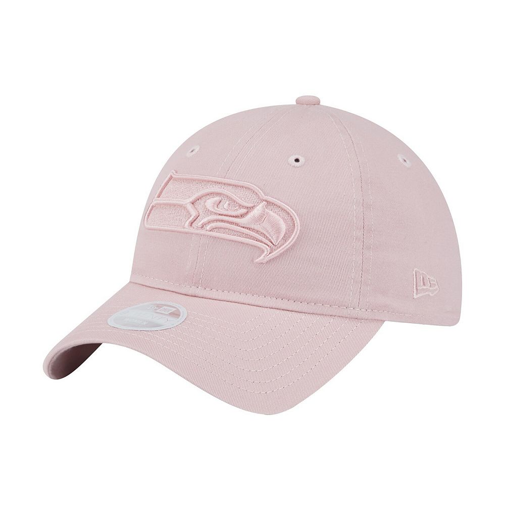 Women's New Era Light Pink Seattle Seahawks Main 9TWENTY Adjustable Hat ...