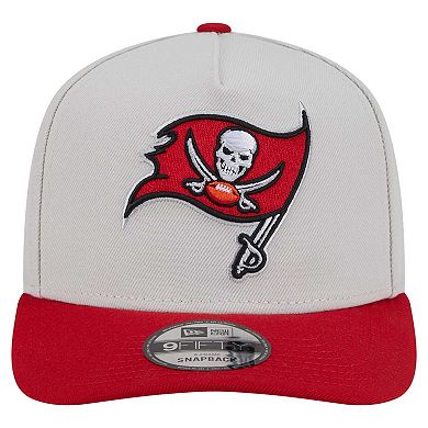 Men's New Era Stone Tampa Bay Buccaneers Decent 9FIFTY A-Frame Snapback Hat